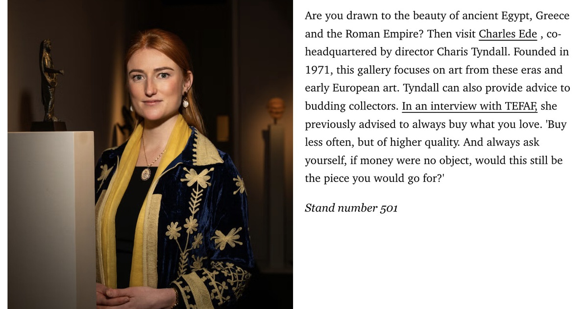 TEFAF Maastricht 2025 | 13 - 20 March 2025 - Press | Charles Ede ...